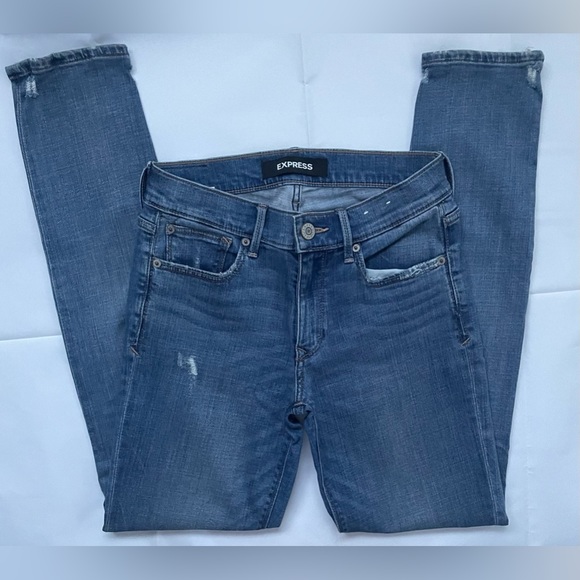 Express | Jeans | Express Sper Skinny Mid Rise Denim Jean | Poshmark
